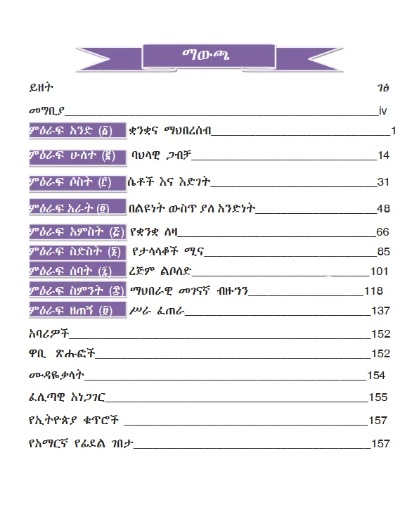 Ethiopian Grade 10 Amharic Student Textbook - New Curriculum PDF ...