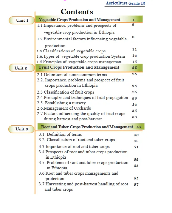 Ethiopian Grade 12 Agriculure Student Textbook - New Curriculum PDF ...